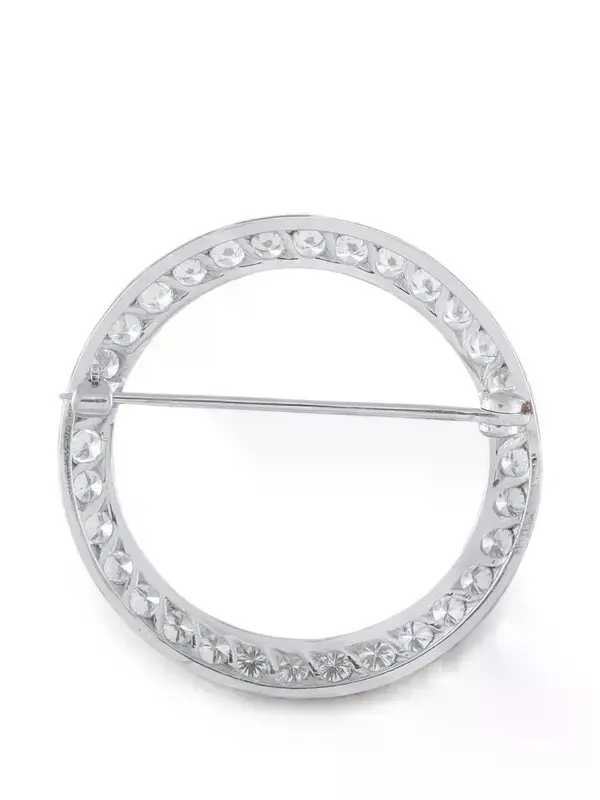 LB EXCLUSIVE Diamond Eternity Circle Brooch