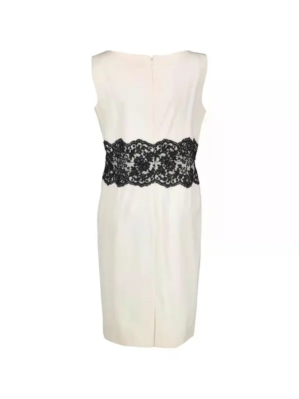 Valentino Garavani Sleeveless Lace Detail Mini Dress