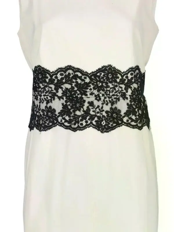Valentino Garavani Sleeveless Lace Detail Mini Dress