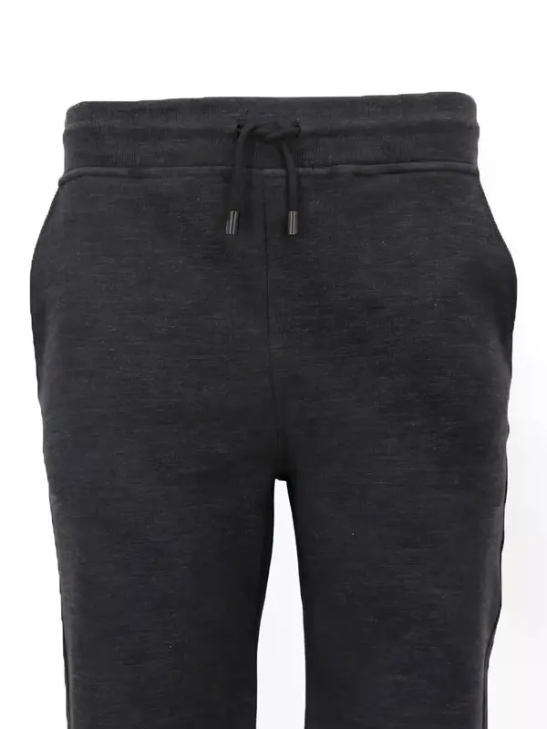 Isaia Charcoal Drawstring Track Shorts