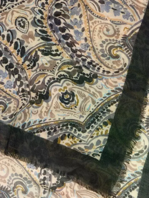 Etro Paisley Leopard-print Shawl
