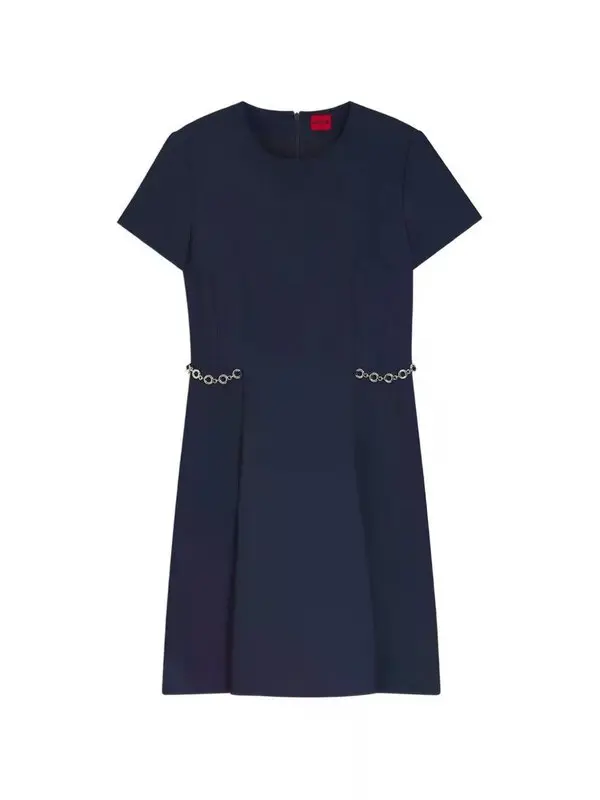 Hugo Chain-detail Short-sleeve Mini Dress