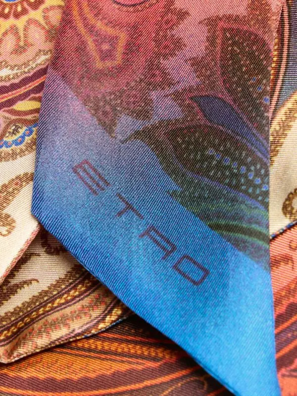 Etro Paisley-print Degradé Scarf - Orange