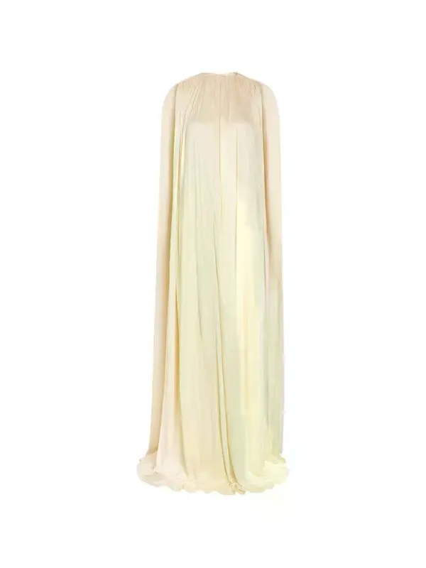 PETAR PETROV Ruched Pocket Maxi Dress - Neutrals