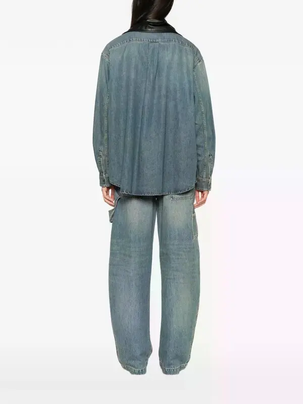 DARKPARK Contrast-collar Denim Shirt
