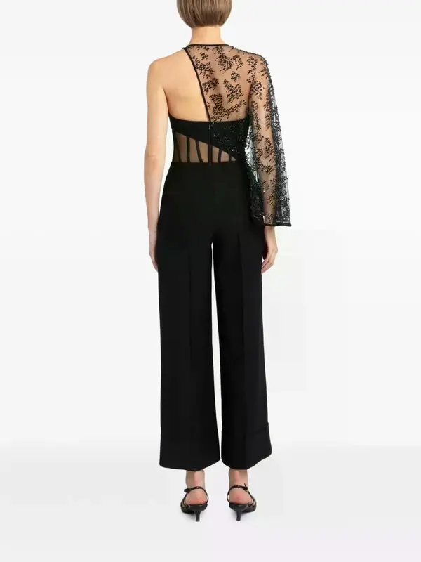 GEMY MAALOUF Asymmetric Sleeve Jumpsuit
