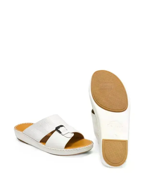 DOUCAL'S Croc-effect Buckle-fastening Sandals