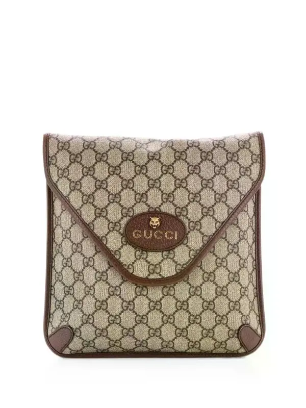 Gucci Ophidia Messenger Bag Gg Coated Canvas Medium Crossbody Bag - Brown