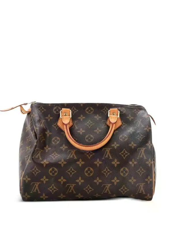 LOUIS VUITTON Speedy Monogram Canvas 30 Satchel - Brown