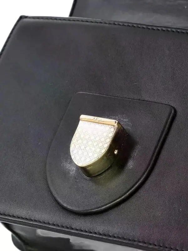 Dior Diorama Club Flap Bag Leather Small Shoulder Bag - Black