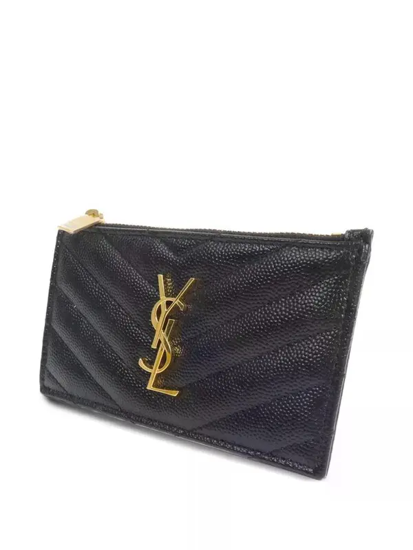 Saint Laurent Cassandre Quilted Card Holder