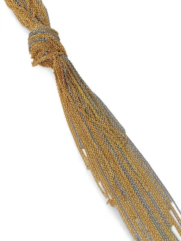 Patrizia Pepe Fringed Necklace - Gold