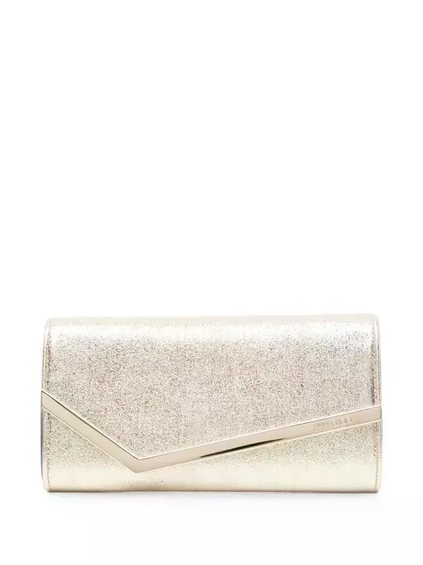 JIMMY CHOO Glitter-effect Envelope Wallet - Red