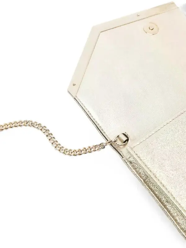 JIMMY CHOO Glitter-effect Envelope Wallet