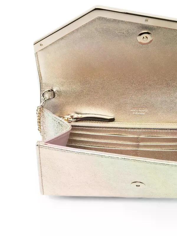 JIMMY CHOO Glitter-effect Envelope Wallet