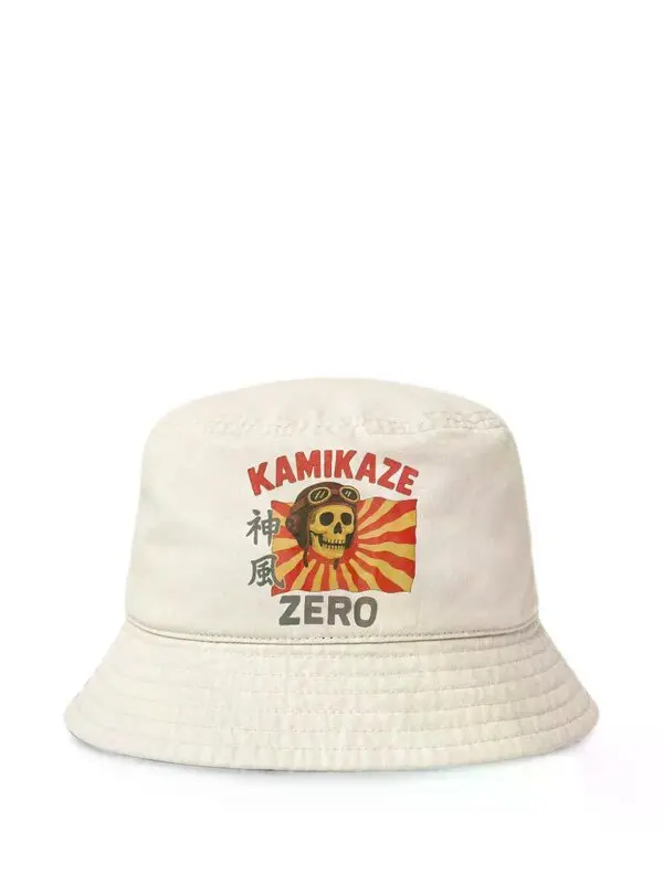MELT Graphic-print Cotton Bucket Hat