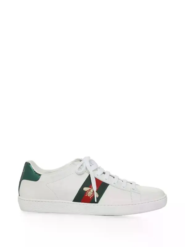 Gucci Ace Embroidered Sneakers - White