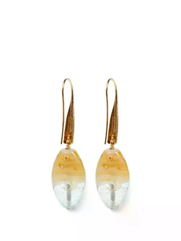 FORTE_FORTE Glass-pendant Drop Earrings - Gold