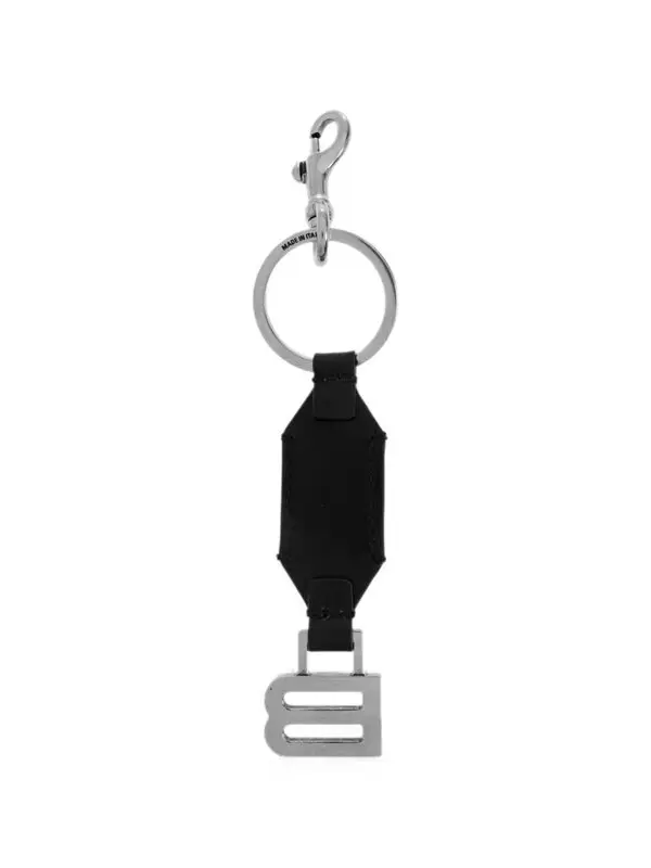 Balenciaga Logo-print B-logo Keychain
