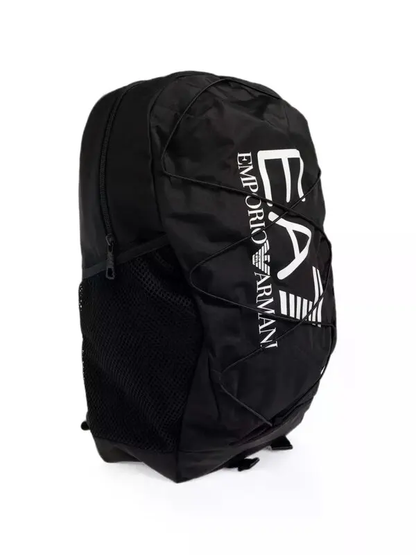 EA7 Logo-print Bungee-cord Backpack