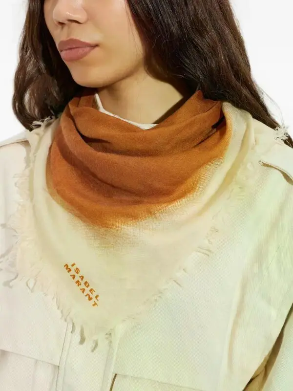 Isabel Marant Étoile Aleia Frayed Scarf - Brown