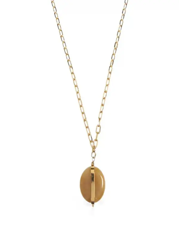 Isabel Marant Étoile Stone-pendant Cable-link Necklace