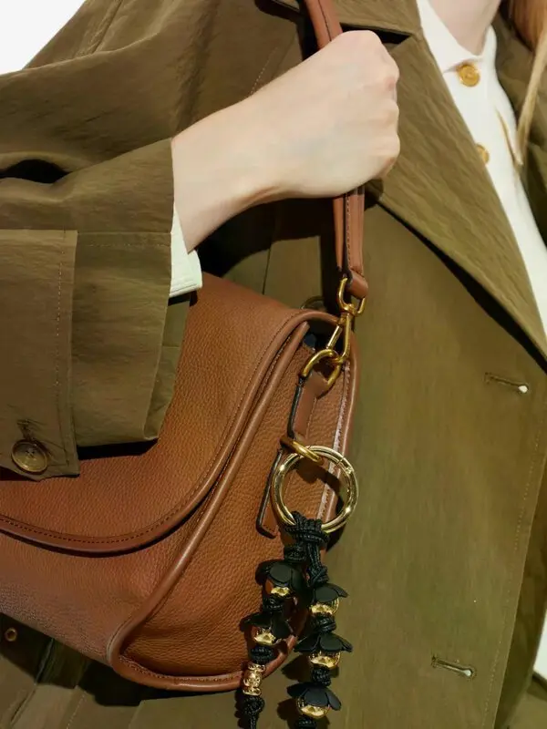 Michael Kors Beaded Floral Keychain