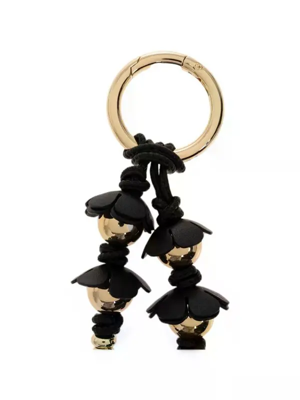 Michael Kors Beaded Floral Keychain