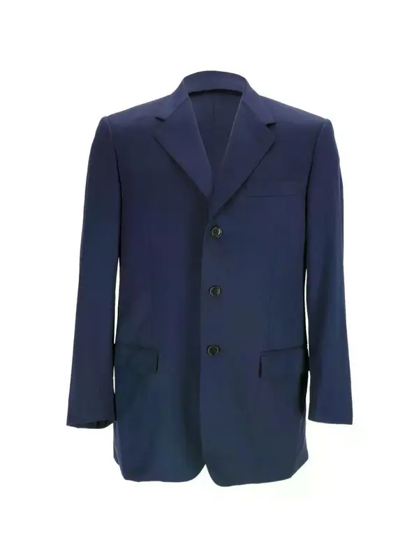 Balenciaga Single-breasted Blazer - Blue