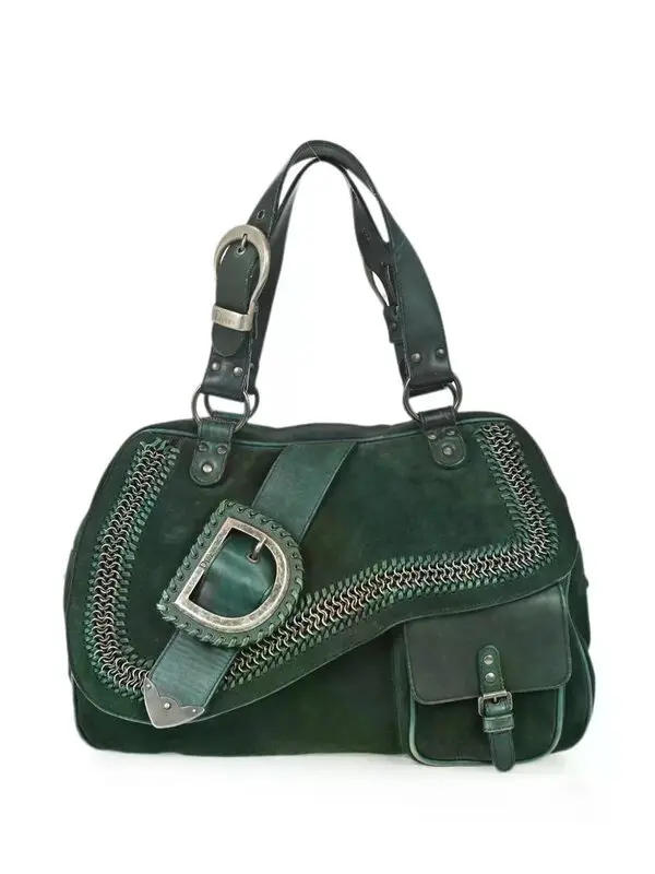 Dior 2007 Gaucho Tote Bag - Green