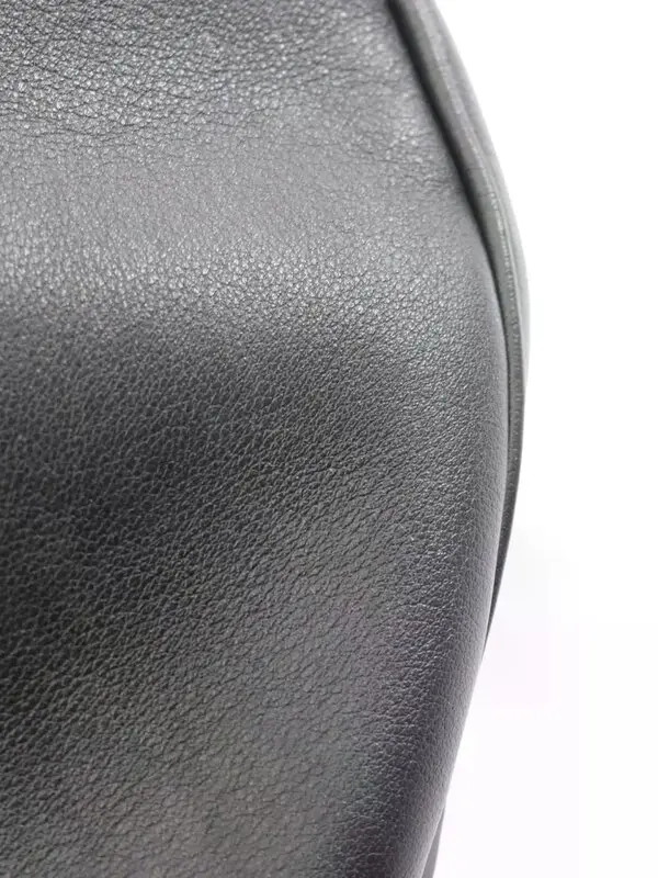 Prada Large Calfskin Demi Lune Shoulder Bag - Black