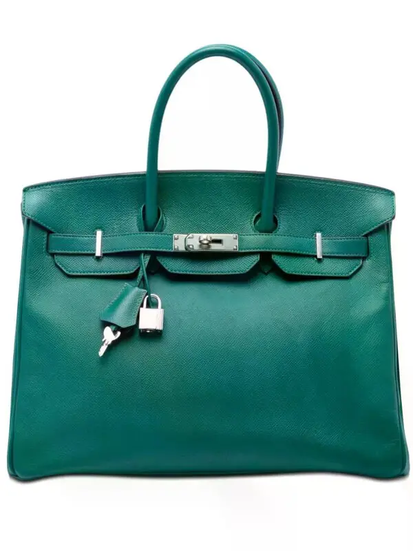 Hermès 2014 Epsom Birkin Retourne 35 Handbag - Green