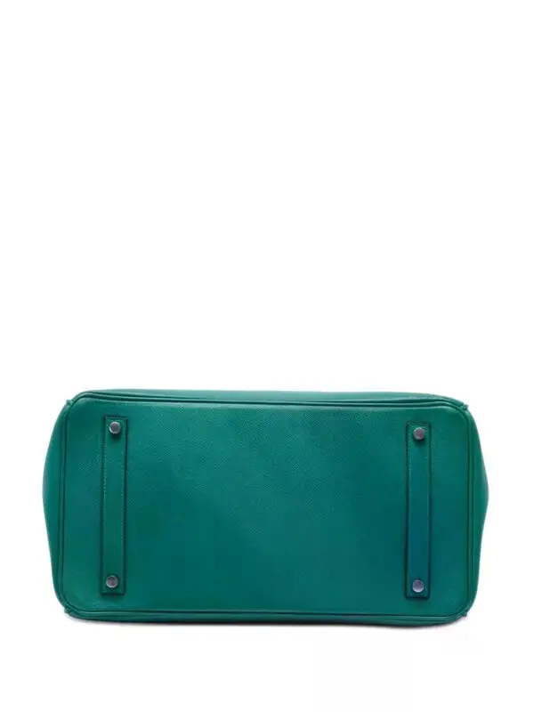 Hermès Epsom Birkin Retourne 35 Handbag - Green