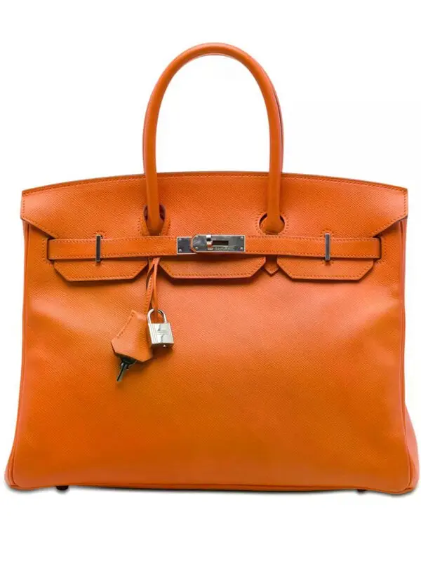 Hermès 2013 Epsom Birkin Retourne 35 Handbag - Orange
