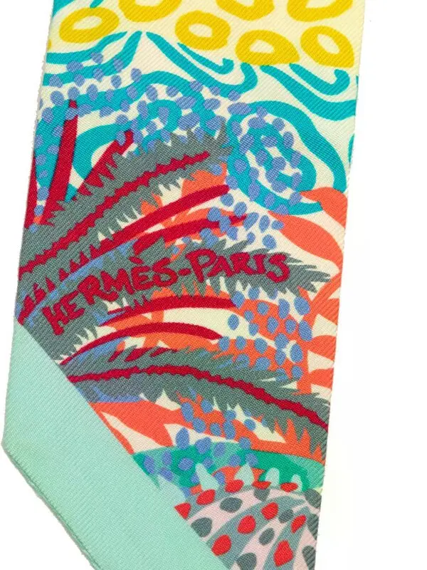 Hermès 2000-2026 Under The Waves Twilly Silk Scarf Scarves