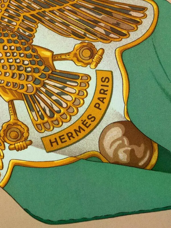 Hermès 1980-2010 Soleil De Soie Silk Scarf 90 Scarves - Brown
