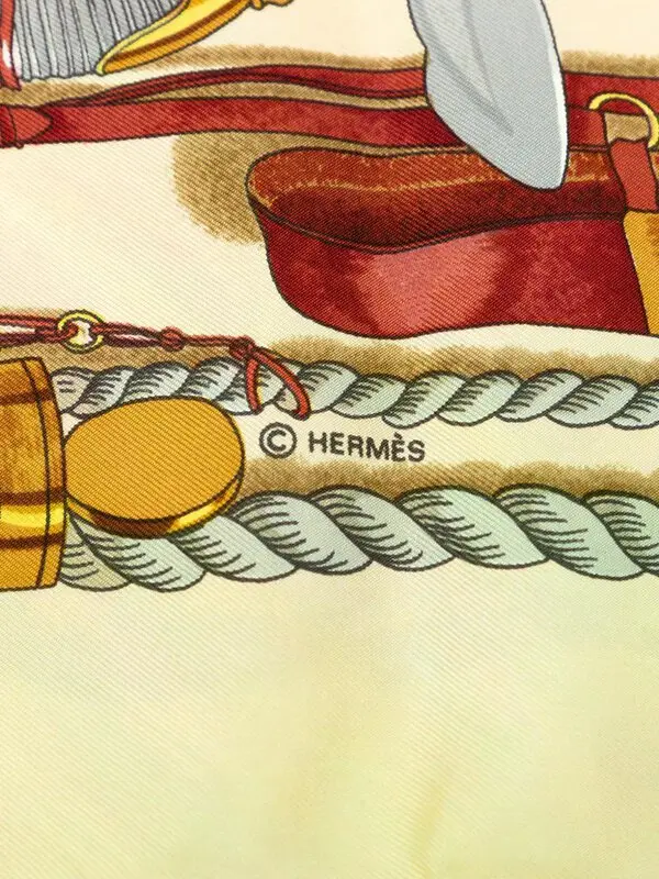 Hermès 1962 Musee Silk Scarf 90 Scarves - Brown