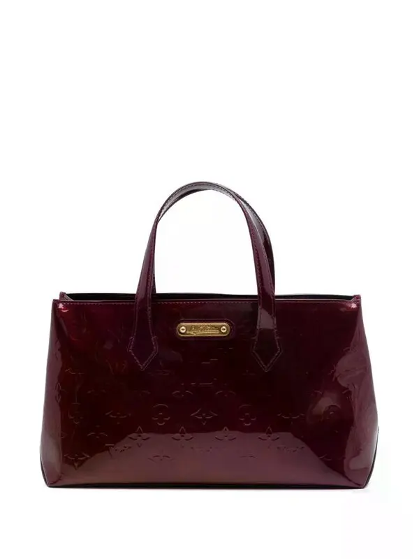 LOUIS VUITTON Monogram Vernis Wilshire Pm Handbag - Red