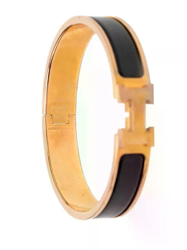 Hermès Narrow Enamel Clic H Bracelet Pm