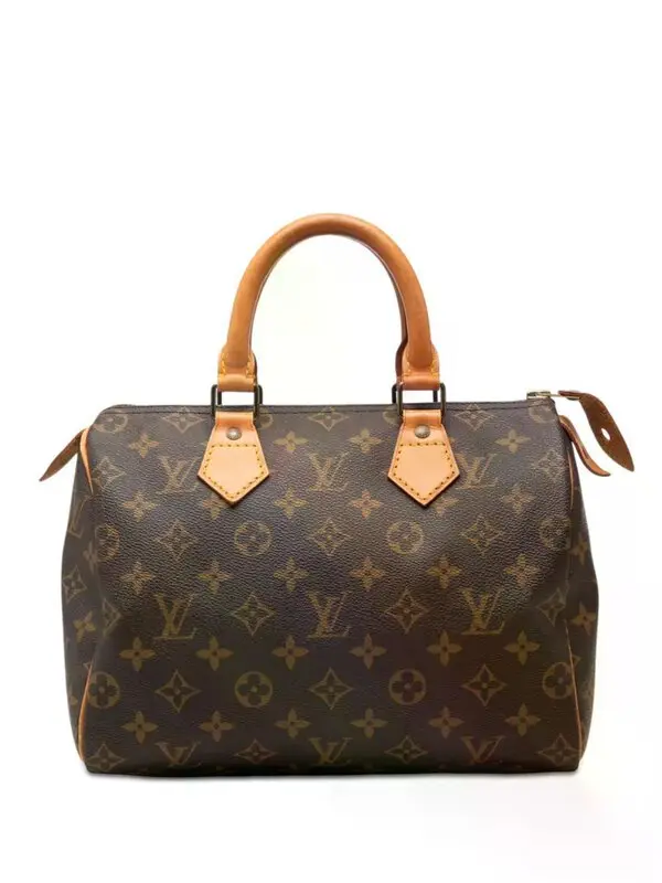 LOUIS VUITTON Monogram Speedy 25 Boston Bag - Brown