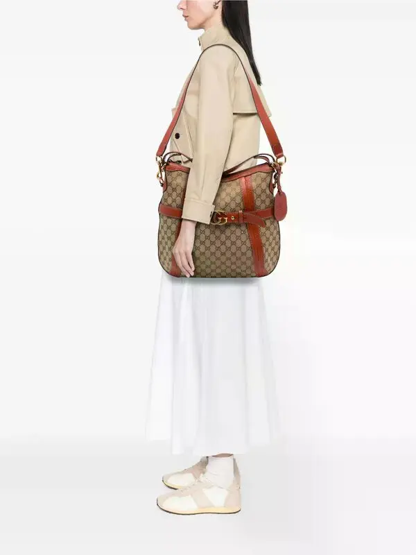 Gucci 2016-2026 Medium Gg Canvas Running Satchel