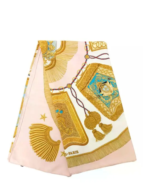 Hermès 2000-2026 Poste Et Cavalerie Silk Scarf 90 Scarves - Pink
