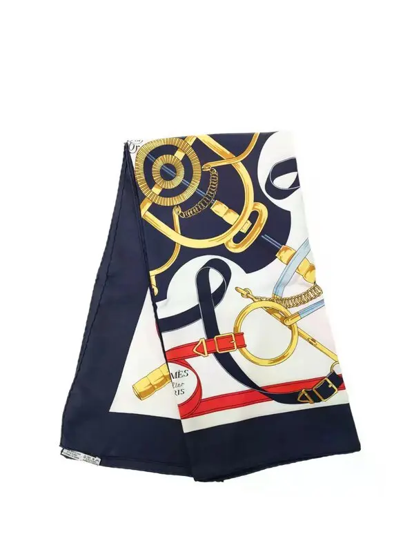 Hermès 2000-2026 Eperon D Or Silk Scarf 90 Scarves - Blue