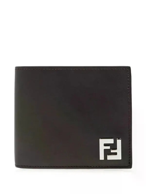 Fendi Logo-appliqué Ff-motif Wallet - Brown