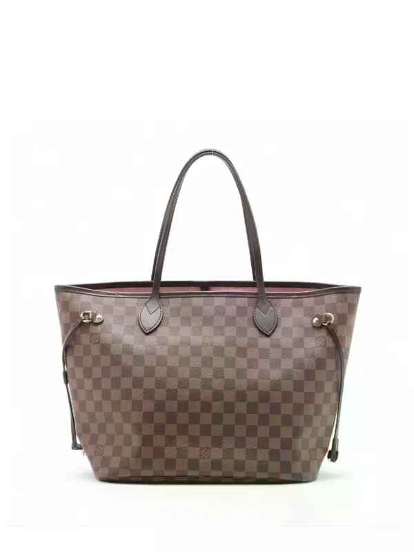 LOUIS VUITTON 2021-2026 Damier Ebene Neverfull Mm Tote Bag - Brown