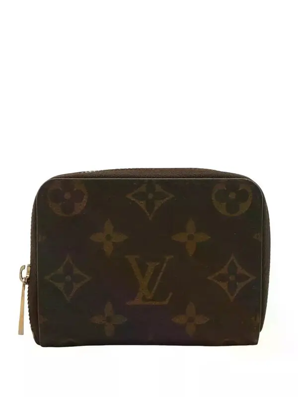 LOUIS VUITTON 2016 Monogram Zippy Purse Coin Pouch - Brown