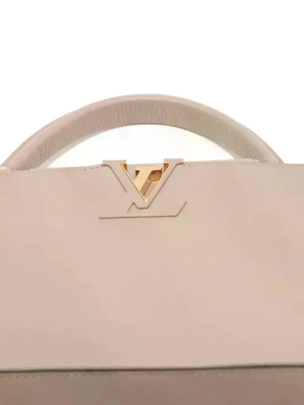 LOUIS VUITTON Taurillon Capucines Mm Satchel