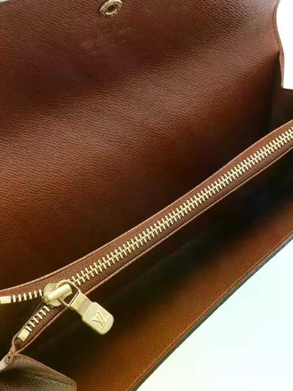 LOUIS VUITTON 1991 Monogram Porte Monnaie Credit Wallet Long Wallets