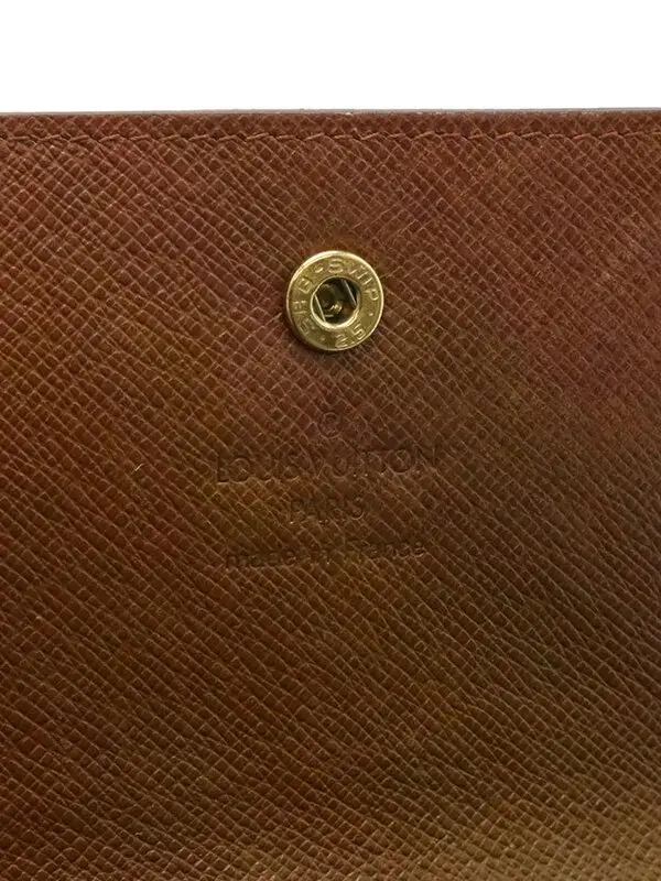 LOUIS VUITTON 1991 Monogram Porte Monnaie Credit Wallet Long Wallets