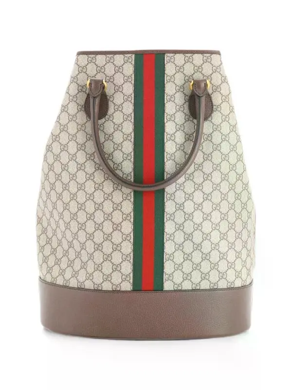 Gucci Ophidia Duffle Gg Coated Canvas Tote Bag - Brown